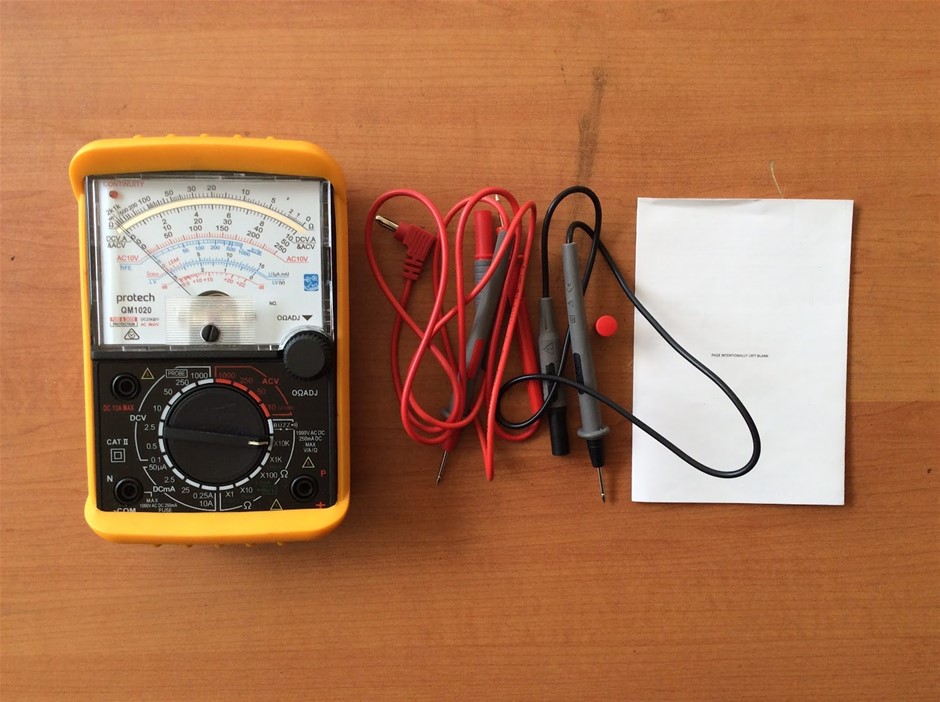 Protech Multifunction Analogue Hobbyist Multimeter Cat II 1000V Auction ...