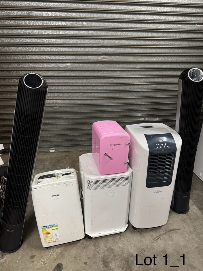 portable air conditioner, fans, air purifier, portable fridge Auction ...