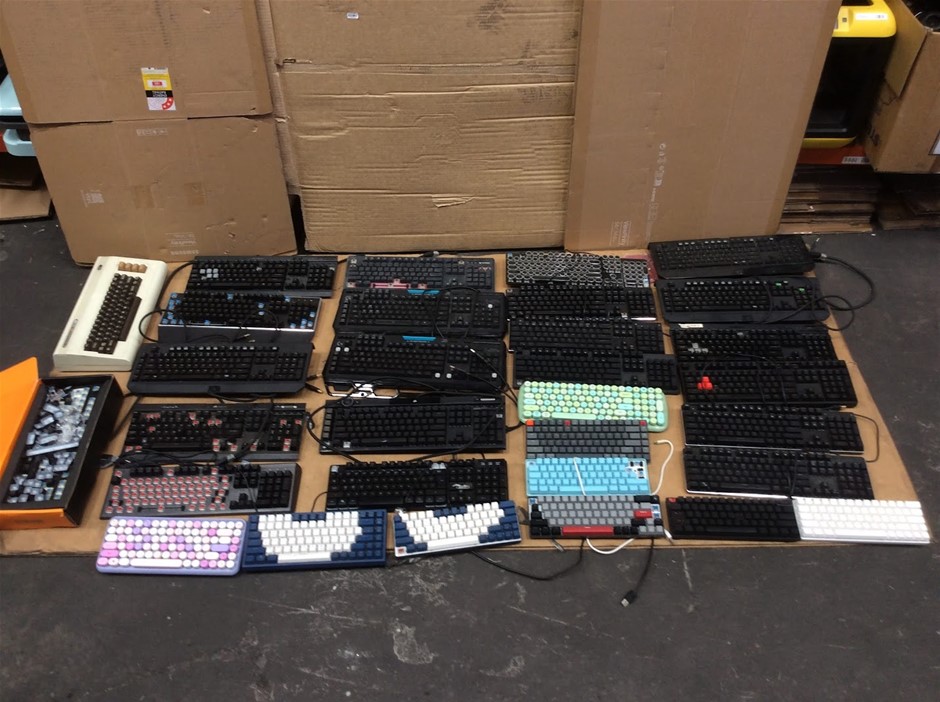 Mixed Brand Mechanical And Standard Computer Keyboards (Lot of 31 ...