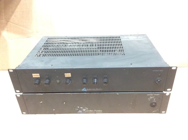 Australian Monitor AMC+60&AMIS 120P Audio Amplifier (Lot of 2) Auction ...
