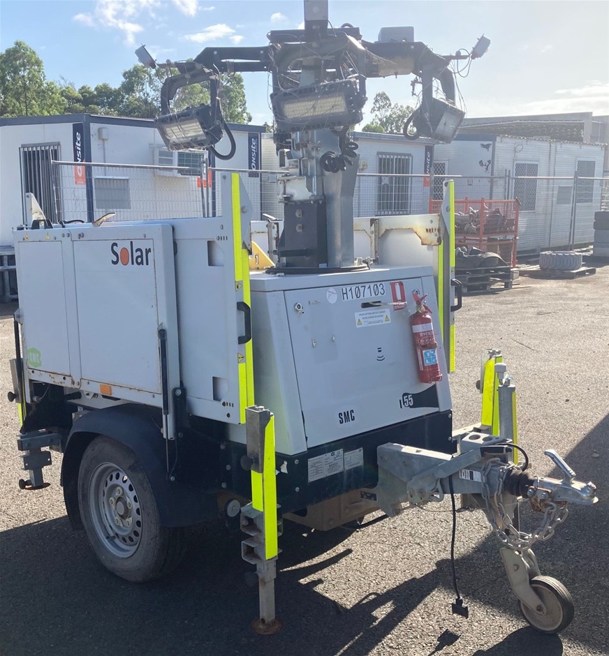 2018 SMC TL55 Lighting Tower - 240w - LED Solar - Forest Lake Auction ...
