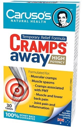 Buy Cramps Away High potency 30 Tablets | Grays Australia