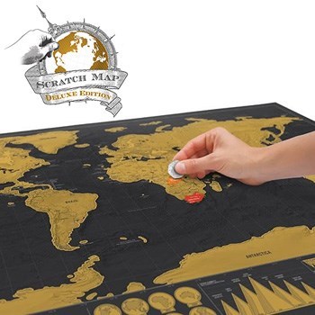 Buy World Map Scratchie Deluxe Edition | Grays Australia