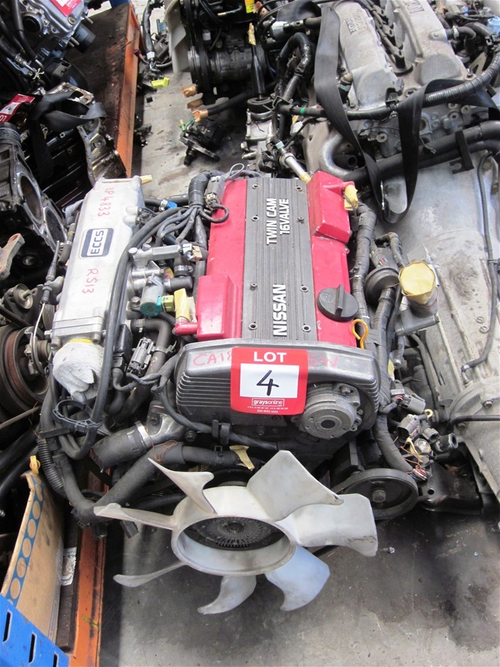 Nissan 180SX, CA18 turbo engine and 5 speed, ECU & wiring (Type A Asset ...